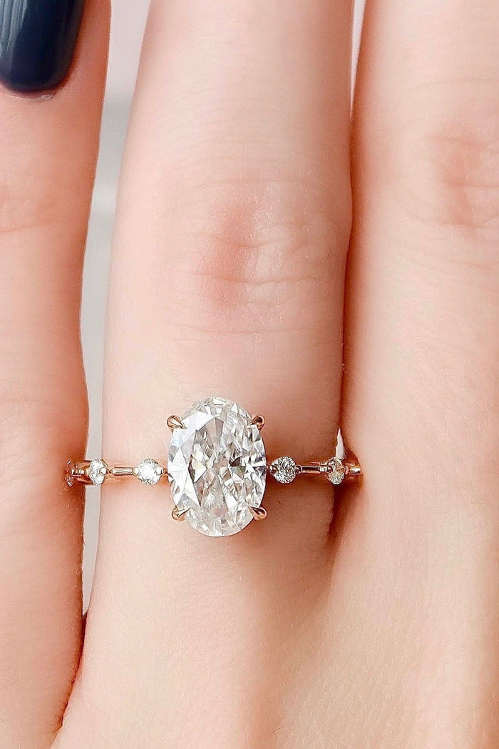 Oval Diamond Ring – Aurous Fine Jewelry LLC